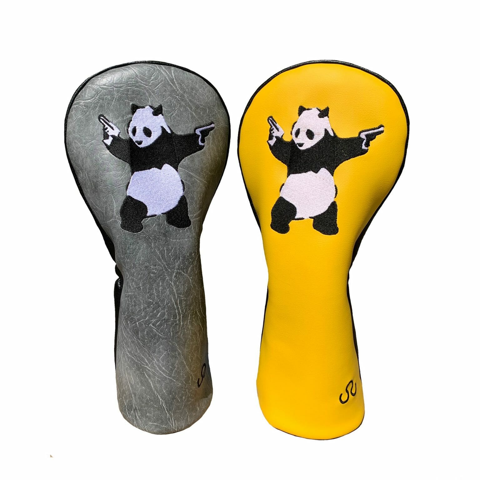 Bad Panda Wood Covers Yellow And Grey - Scott Readman Concepts